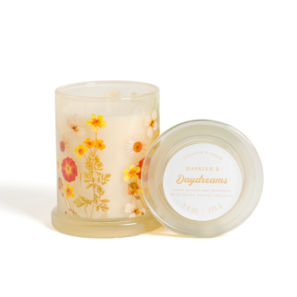 Kirklands Daisies & Daydreams Yellow Jar Candle | Hamilton Place