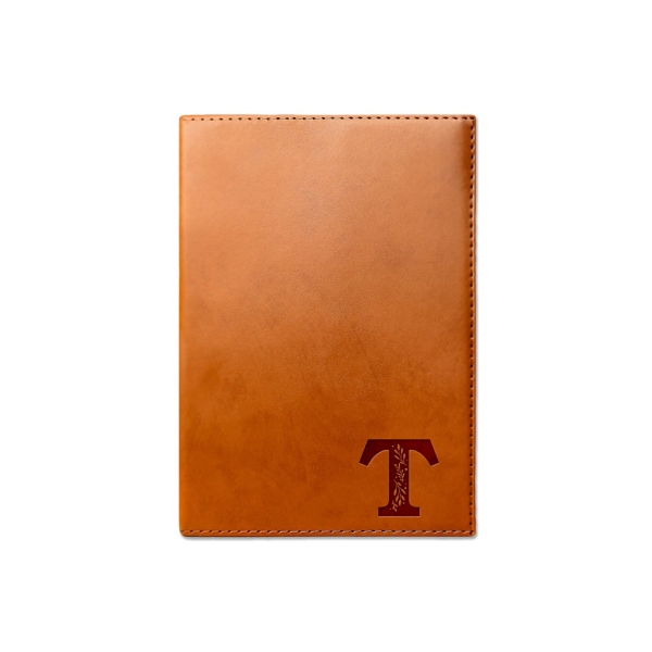 Rawhide Faux Leather Floral Monogram T Journal | Kirklands Home