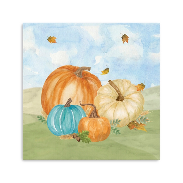 Colorful Pumpkin Patch Canvas Art Print, 30x30 in. | Kirklands Home