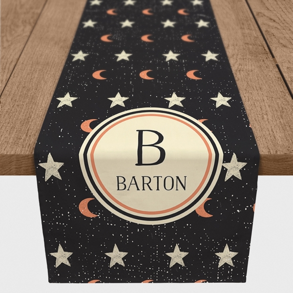 Kirklands Personalized Skull Monogram Table Runner, 90 in. | Hamilton Place