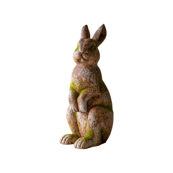 Faux Concrete Rabbit Outdoor Statue | Kirklands Home