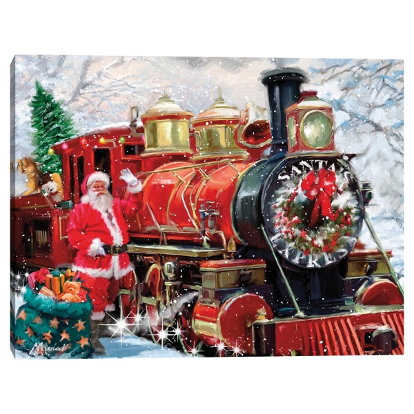 Santa's Express Canvas Art Print | Kirklands Home