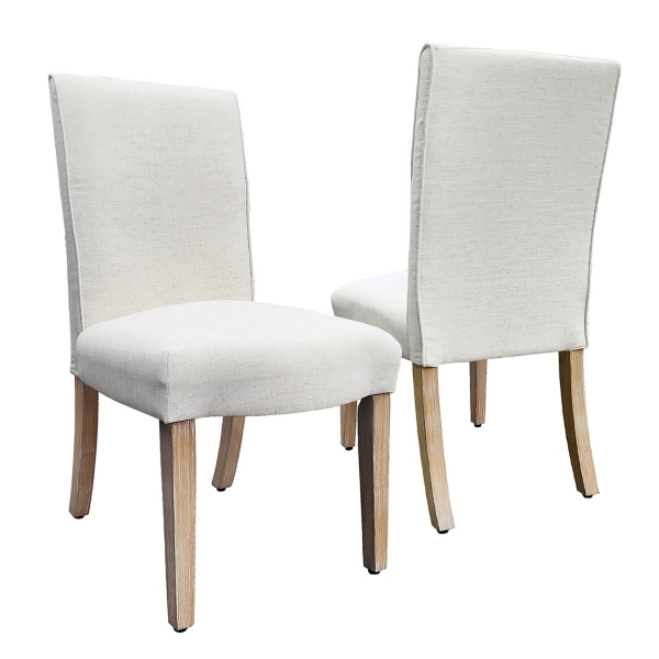 Whitewashed upholstered dining chairs store
