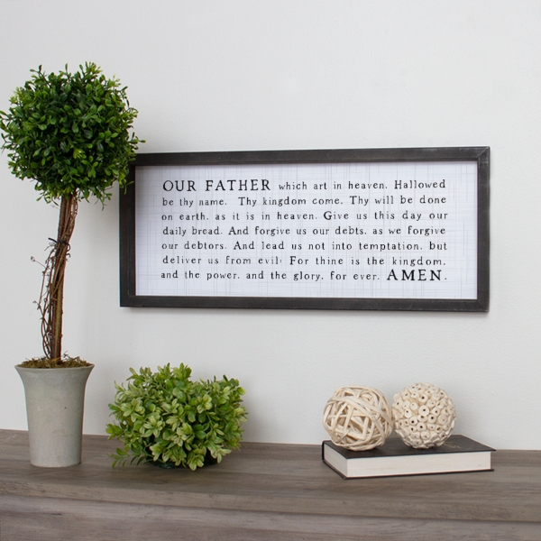 Kirklands Our Father Framed Wall Plaque | Hamilton Place