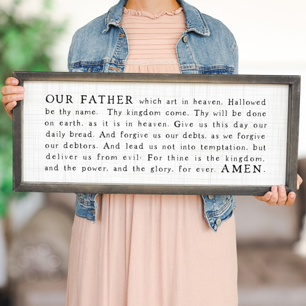 Kirklands Our Father Framed Wall Plaque | Hamilton Place