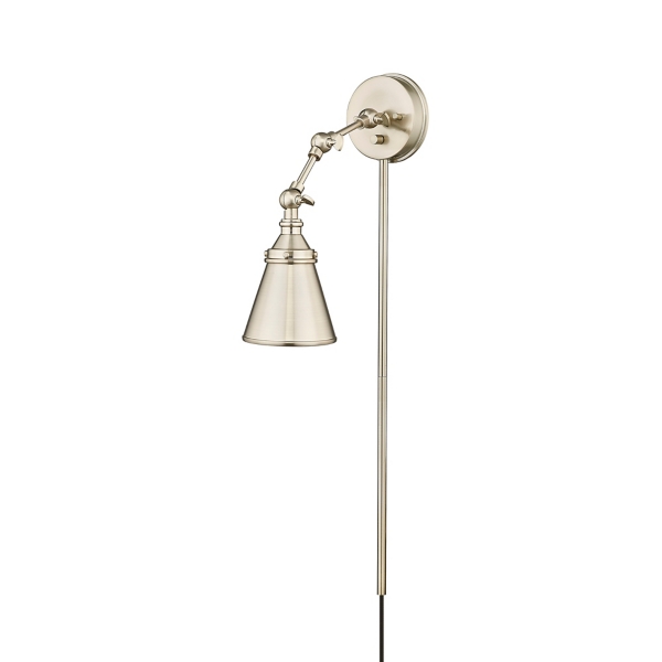 Kirklands Silver Swing Arm Wall Sconce | Hamilton Place