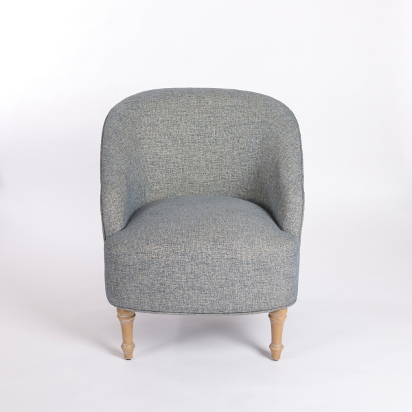 Kirklands Blue Maria Curved Accent Chair at Hamilton Place in ...