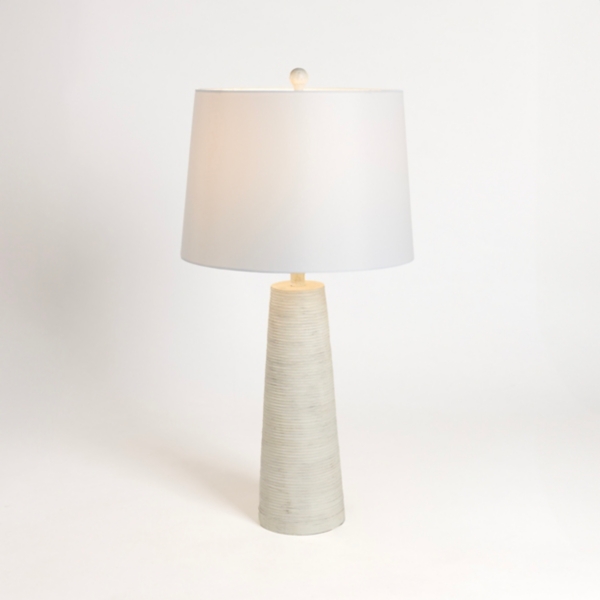 Kirklands Whitewashed Textured Taper Table Lamp at Hamilton Place in ...