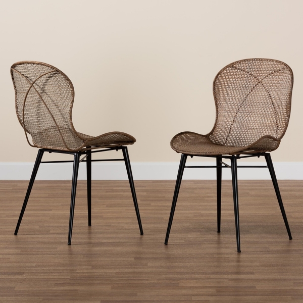Graywashed Rattan Dining Chairs, Set of 2 | Kirklands Home