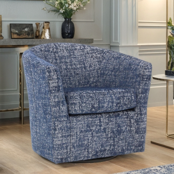 Blue swivel chair | Hamilton Place