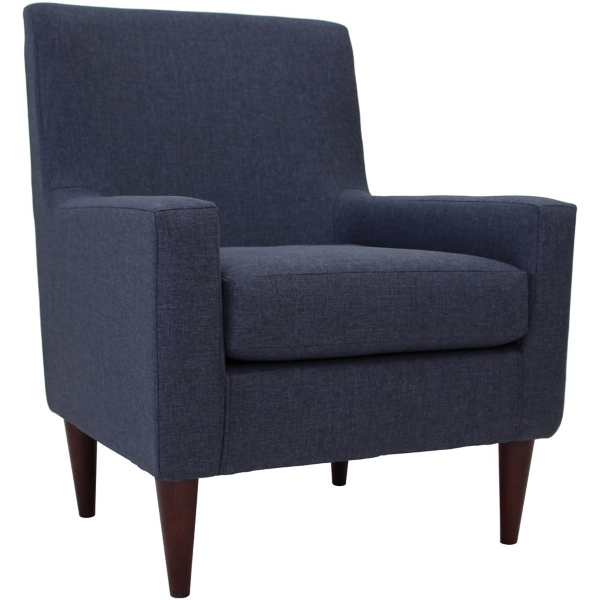 Kirklands Emma Navy Upholstered Accent Chair | Hamilton Place