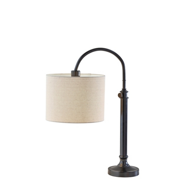 Kirklands Antique Bronze Arched Adjustable Table Lamp | Hamilton Place