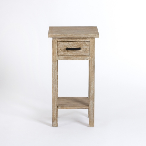Natural wood entryway table | Hamilton Place