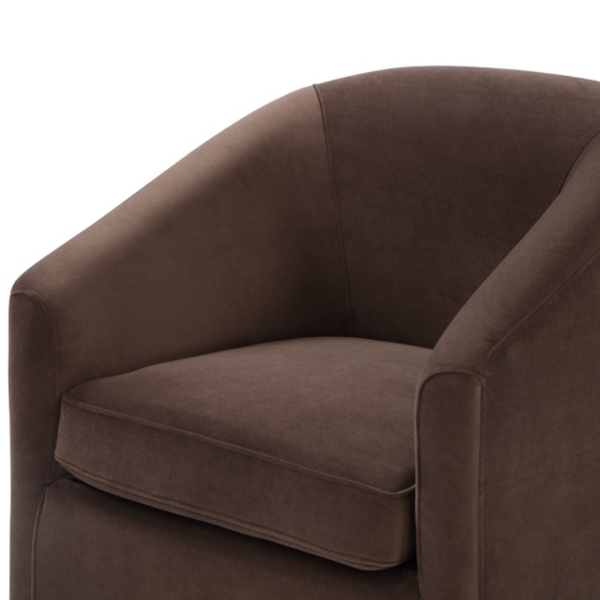 Kirklands Coco Velvet Swivel Barrel Accent Chair | Hamilton Place