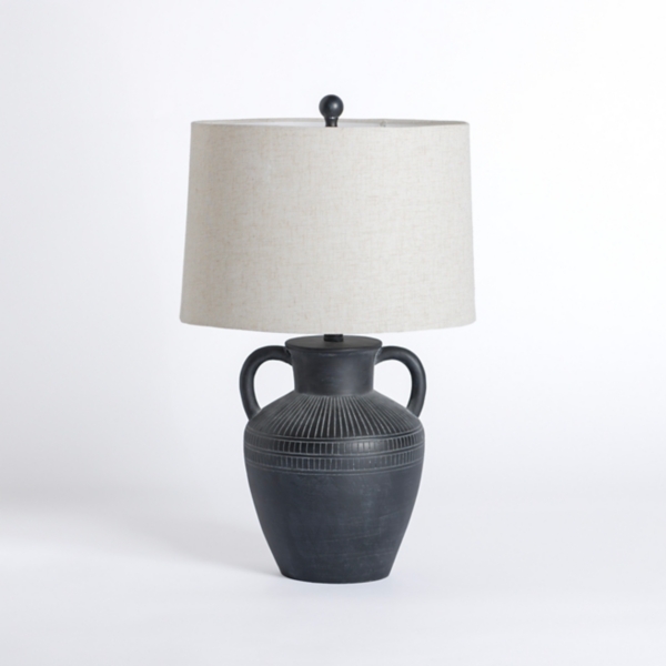 Kirklands Black Antique Jug Table Lamp with Handles at Hamilton Place ...