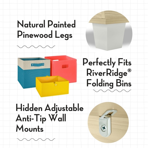 Kirklands Light Woodgrain Multi Cubby Organizer Bookshelf | Hamilton Place