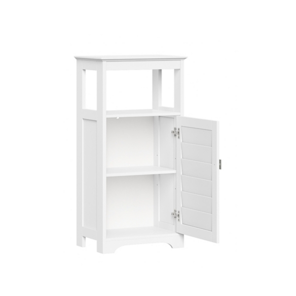 Kirklands White Shutter Single Door Storage Cabinet | Hamilton Place