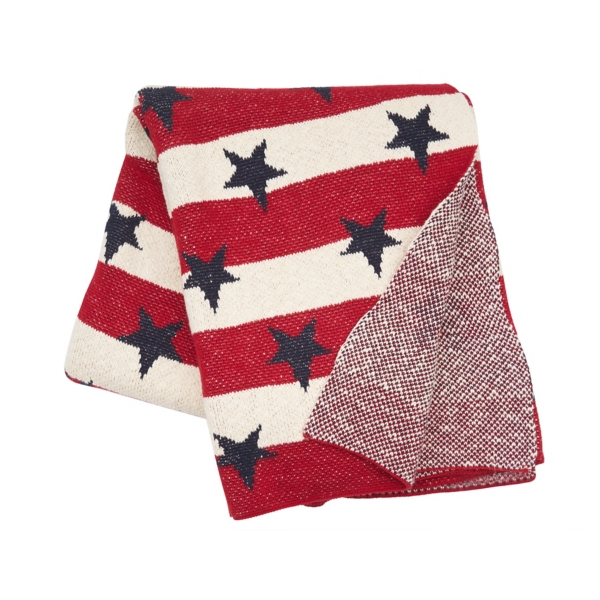 Stars and Stripes Cotton Throw | Kirklands Home