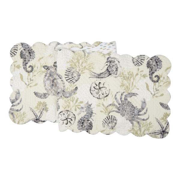 Kirklands Coastal Quilted Table Runner | Hamilton Place