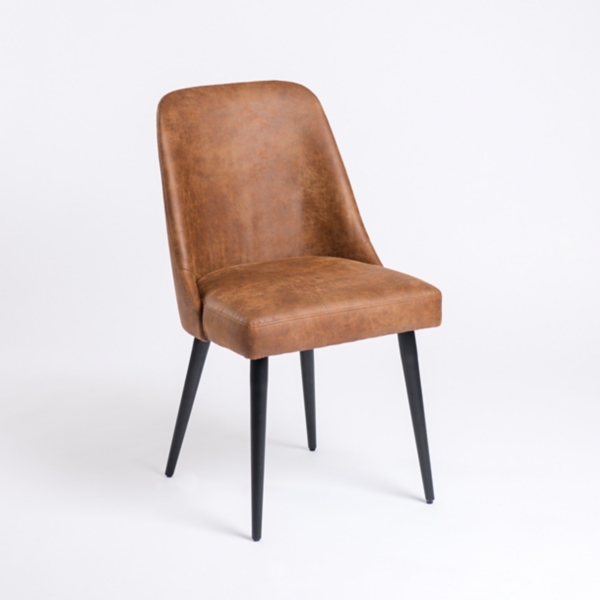 Brown Wyatt Faux Leather Dining Chair | Kirklands Home