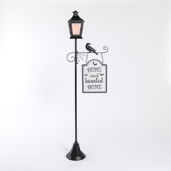 Kirklands LED Home Sweet Haunted Home Lamp Post | Hamilton Place