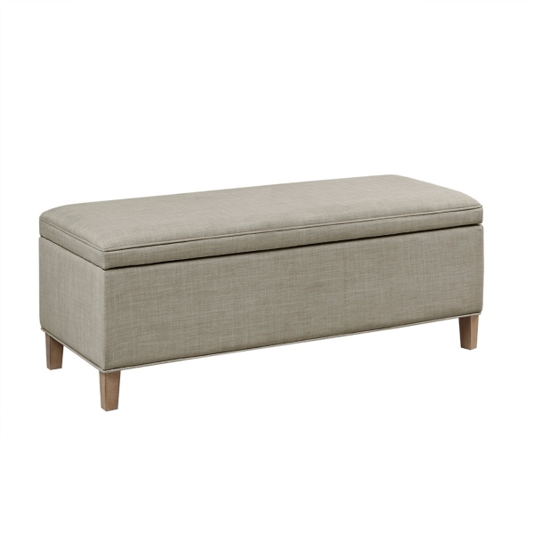 Kirklands Gray Soft-Close Storage Bench | Hamilton Place
