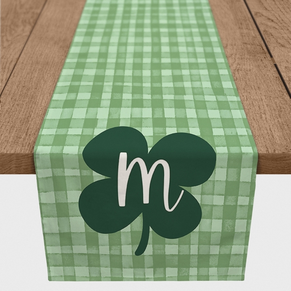 Clover Personalized Monogram Table Runner, 90 in. | Kirklands Home