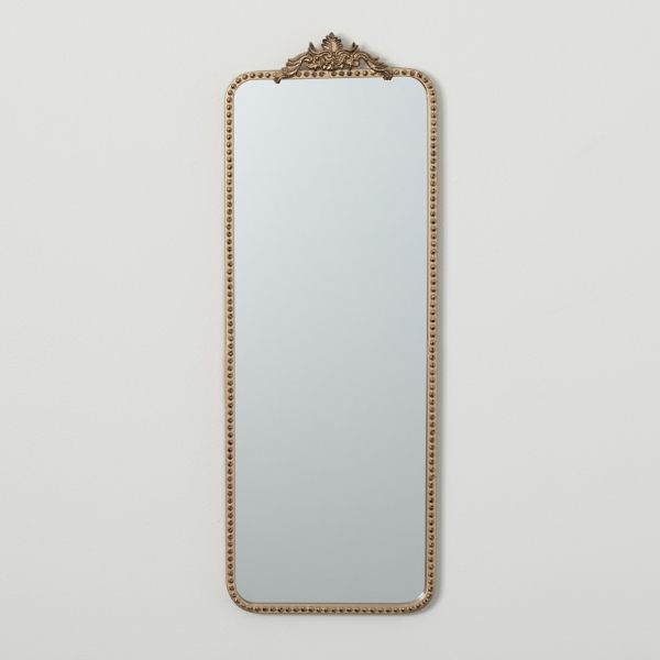 Kirklands Metallic Gold Metal Frame Wall Mirror | Hamilton Place