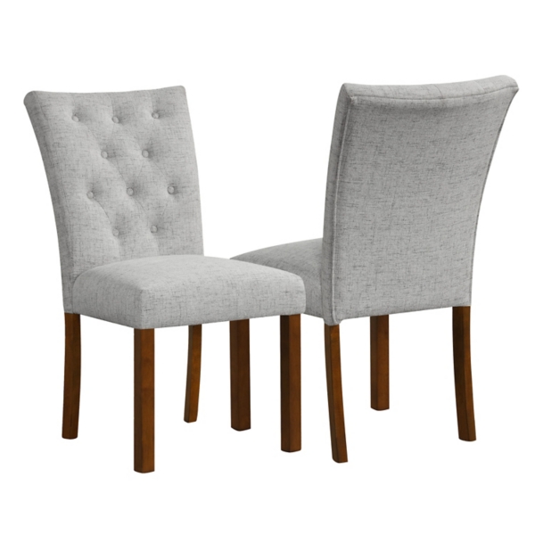 Gray Tufted Parsons Dining Chairs, Set of 2 | Kirklands Home