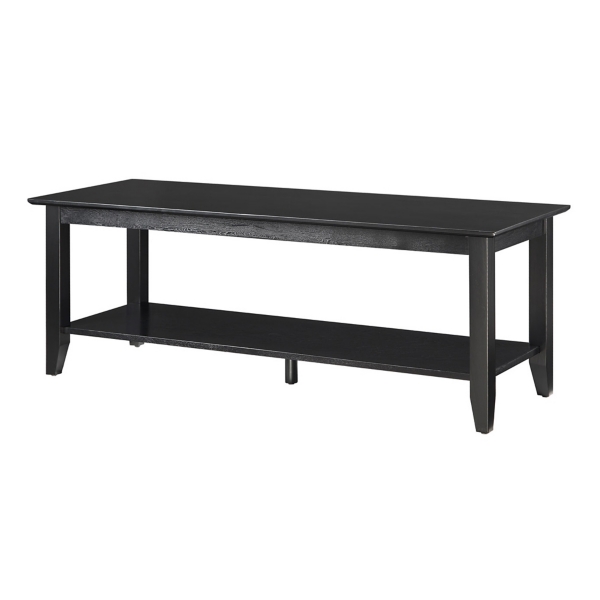 Kirklands Black Simple Rectangular Coffee Table at Hamilton Place in ...