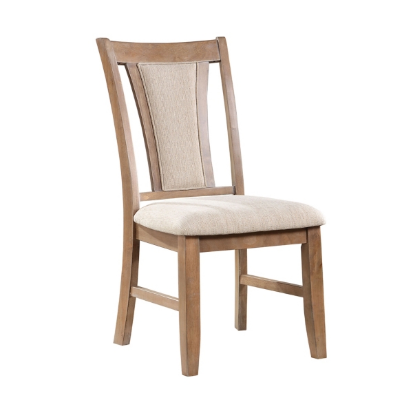 Kirklands Natural Wood Padded Seat Dining Chairs, Set of 2 | Hamilton Place