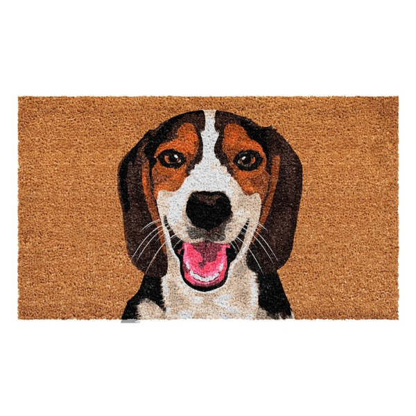 Brown & White Beagle Doormat | Kirklands Home