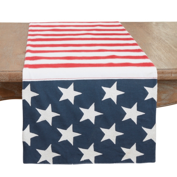 Stars and Stripes Patriotic Table Runner | Kirklands Home