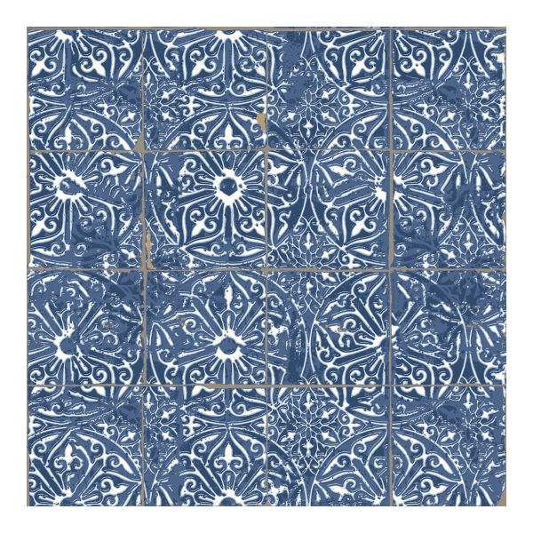 Blue Provincial Tiles Peel & Stick Wallpaper | Kirklands Home