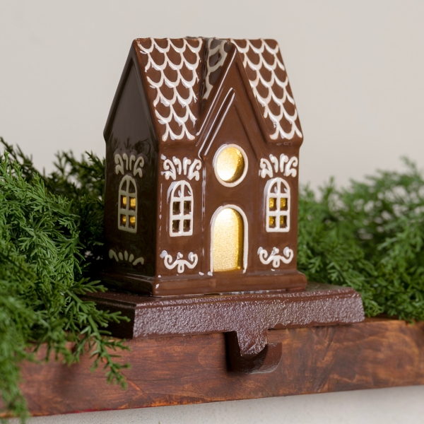 Kirklands LED Gingerbread House I Stocking Holder | Hamilton Place