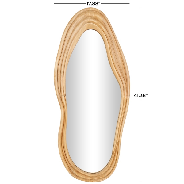 Kirklands Abstract Wavy Wood Wall Mirror at Hamilton Place in ...