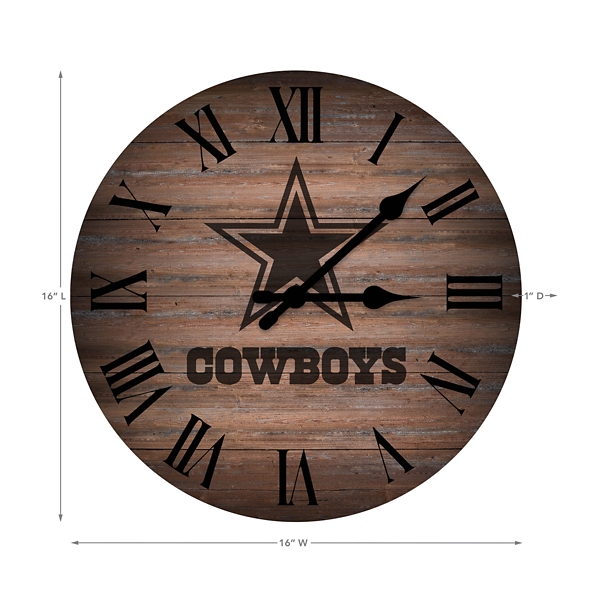Kirklands Rustic Dallas Cowboys Wall Clock | Hamilton Place