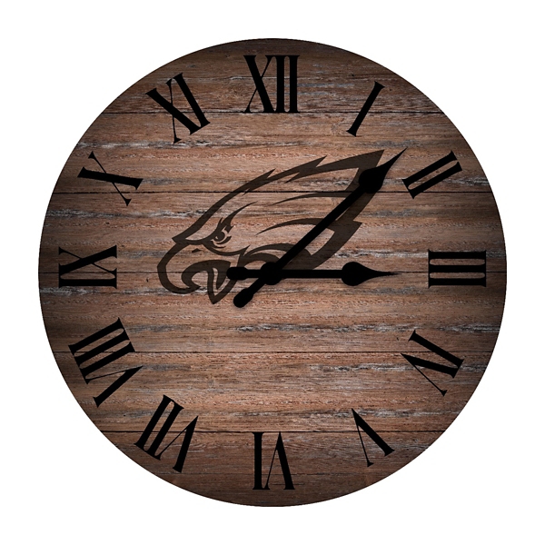Kirklands Rustic Philadelphia Eagles Wall Clock | Hamilton Place