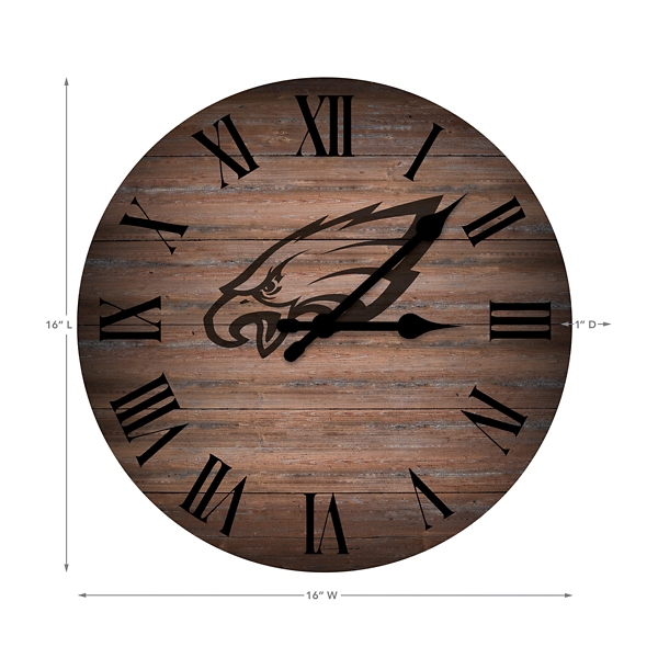 Kirklands Rustic Philadelphia Eagles Wall Clock | Hamilton Place