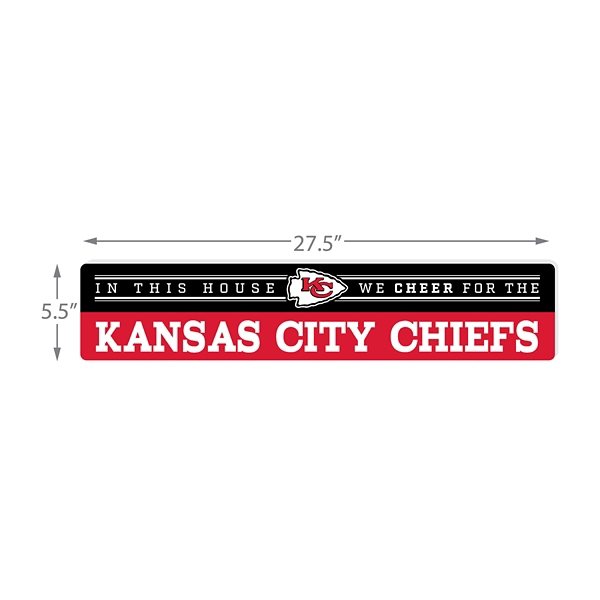 Kirklands We Cheer for the Kansas City Chiefs Wall Sign | Hamilton Place