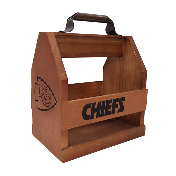 Kansas City Chiefs Wooden Condiment Caddy | Kirklands Home