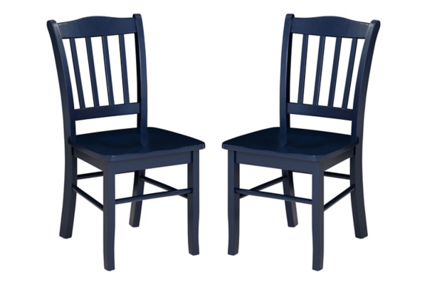 Navy Wood Shaker Dining Chairs, Set of 2 | Kirklands Home