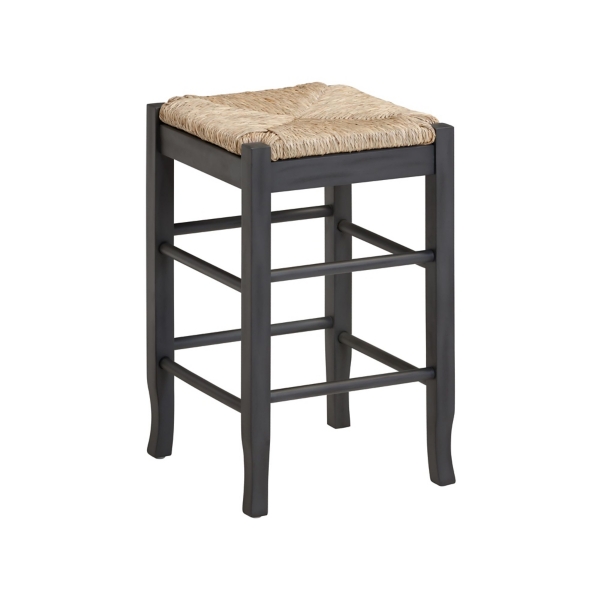 Gray Handwoven Square Wooden Counter Stool | Kirklands Home