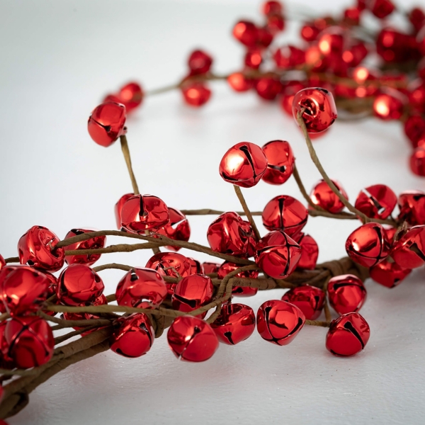Kirklands Red Jingle Bells Christmas Garland | Hamilton Place