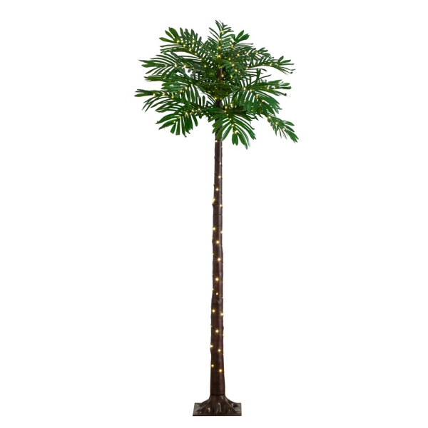 Pre-Lit Warm LED Palm Tree, 6 ft. | Kirklands Home