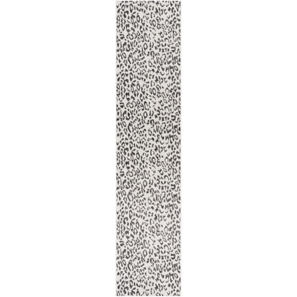 Cauli Black Leopard Print Outdoor Runner Rug, 2x12 | Kirklands Home