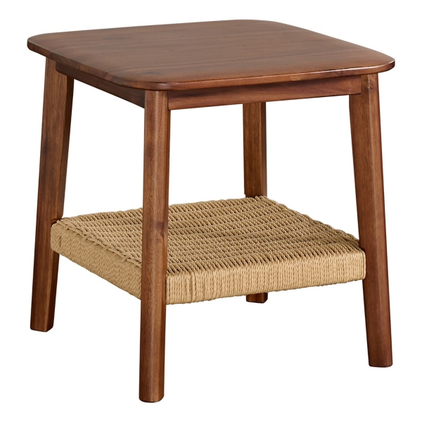 Calais Natural Rubber Wood Accent Table | Kirklands Home