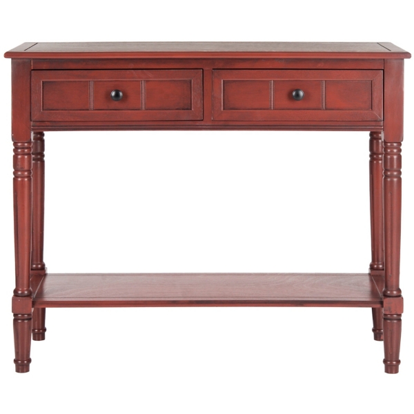 Warm Red 2-Drawer Samantha Console Table | Kirklands Home
