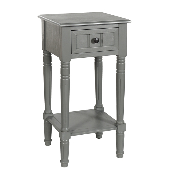 Gray Wood Square Hampton Accent Table | Kirklands Home