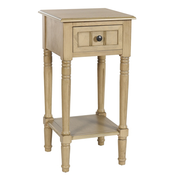 Natural Wood Square Hampton Accent Table | Kirklands Home